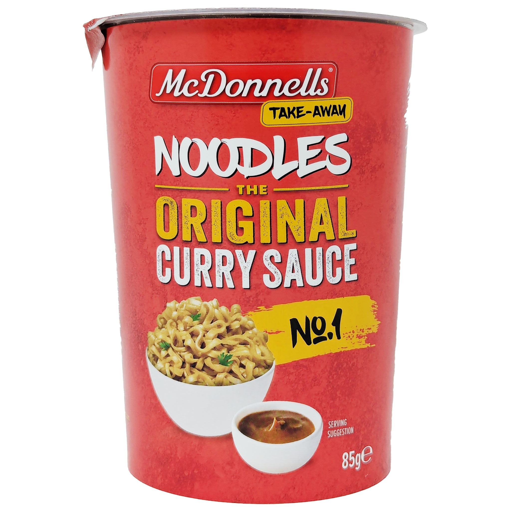 McDonnells Takeaway Noodles Original Curry Sauce 85g – Blighty's ...