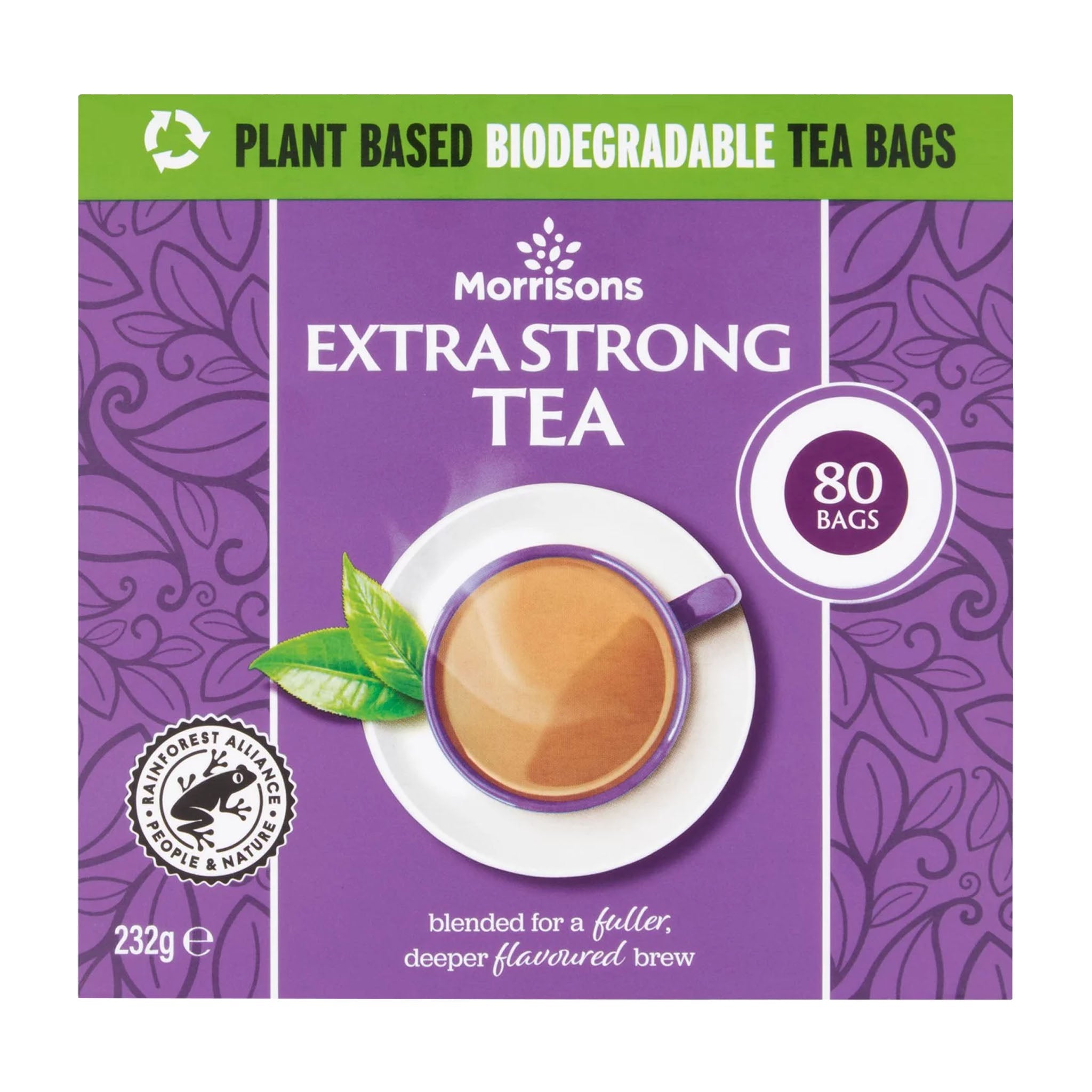 Morrisons Extra Strong Tea 80 Bags 232g – Blighty's British Store