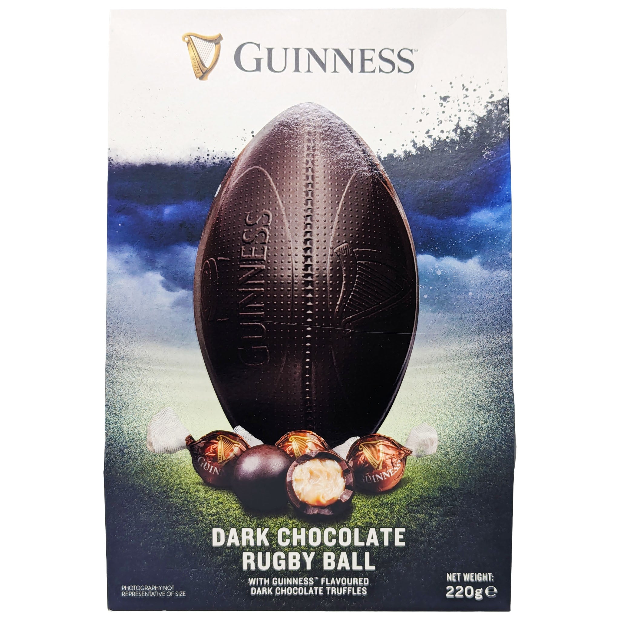 Guinness Dark Chocolate Rugby Ball 196g – Blighty's British Store
