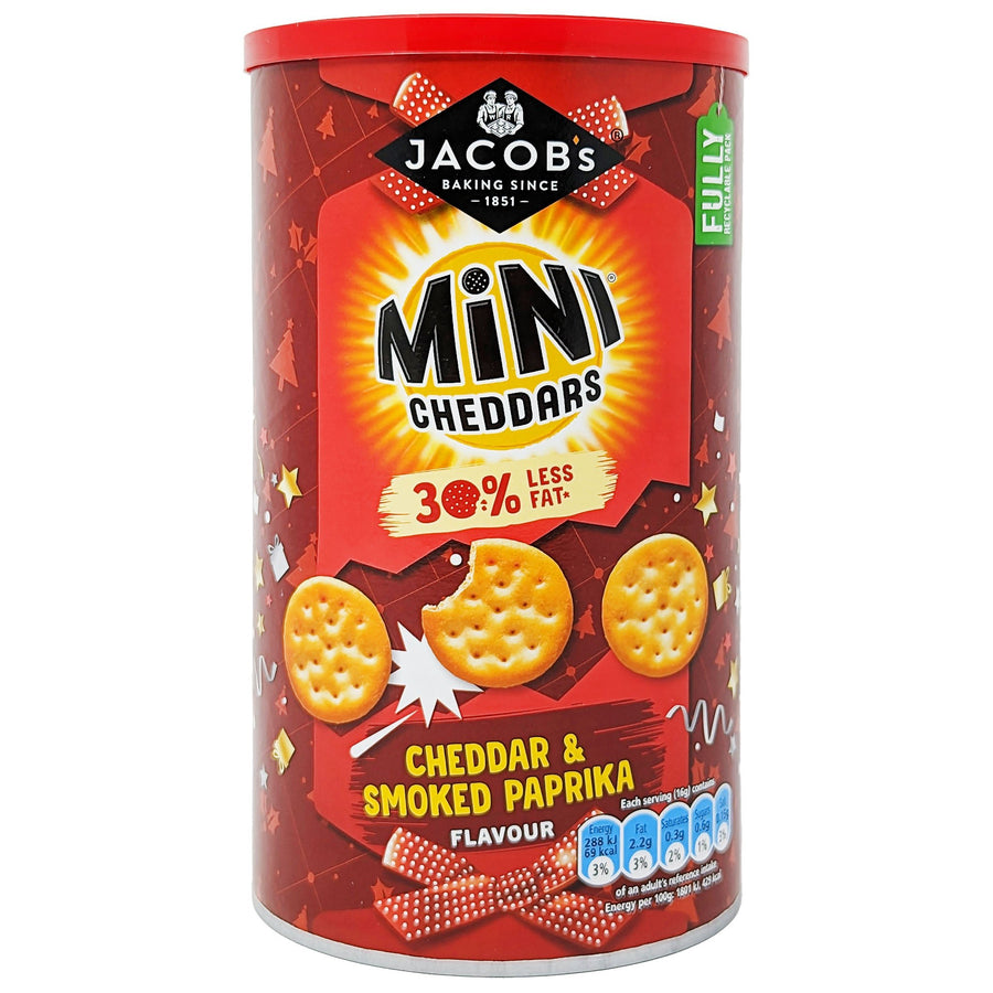 Jacob's Mini Cheddars Cheddar & Smoked Paprika 250g – Blighty's British ...