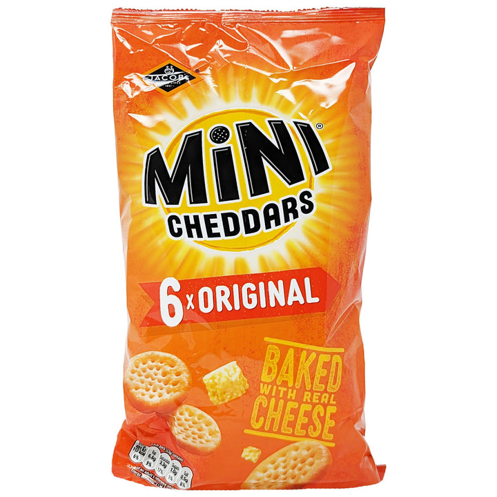 Jacob's Mini Cheddars Original 6 Pack (6 x 25g) – Blighty's British Store