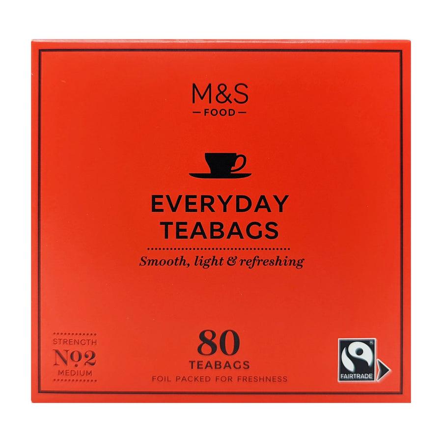 M&S Everyday Teabags 80 Bags – Blighty's British Store