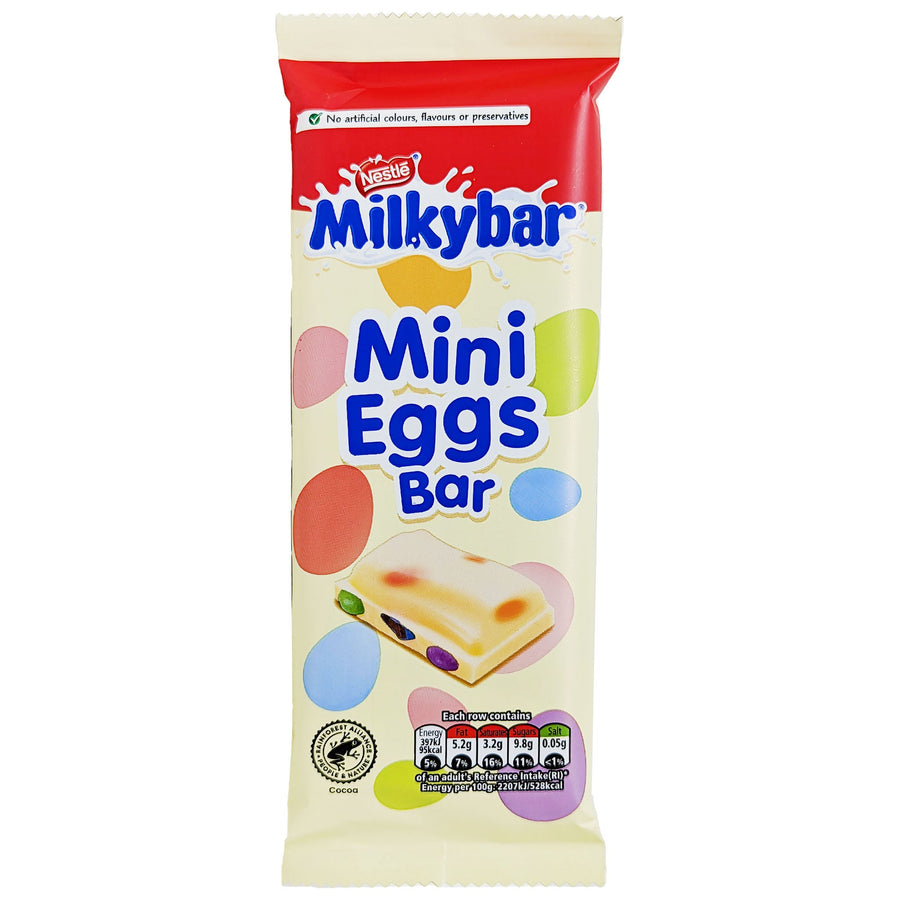 Nestle Milkybar Mini Eggs Bar 90g – Blighty's British Store