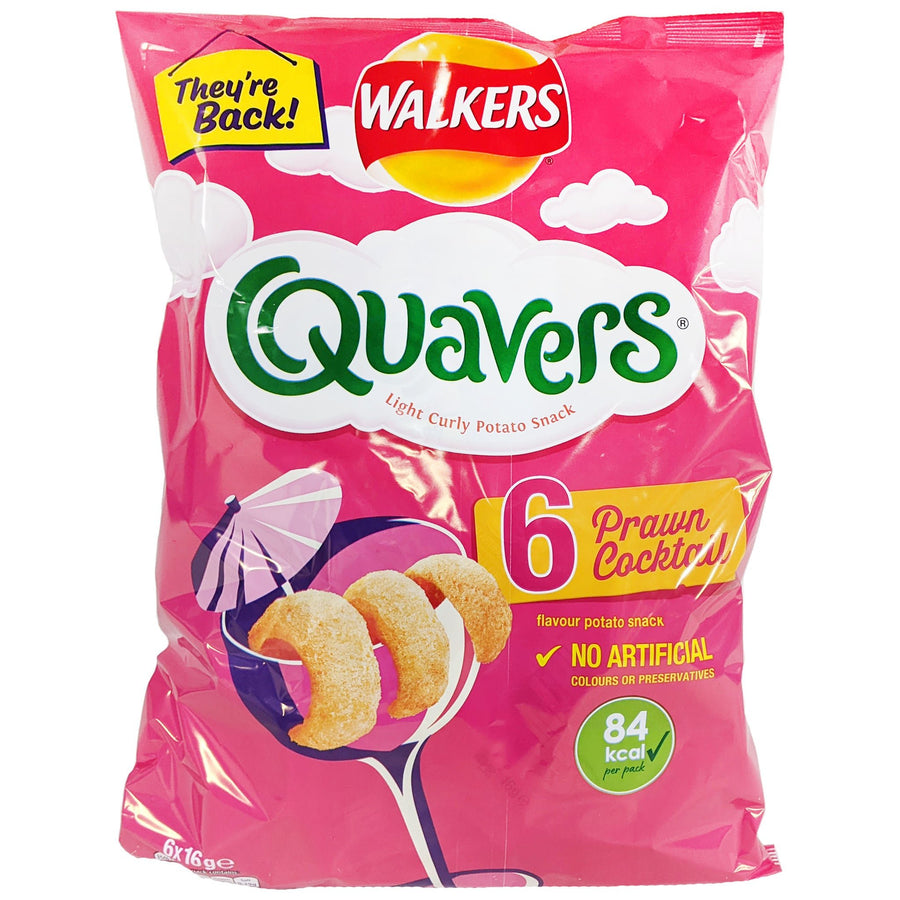 Walker's Quavers Prawn Cocktail 6 Pack (6 x 16g) – Blighty's British Store